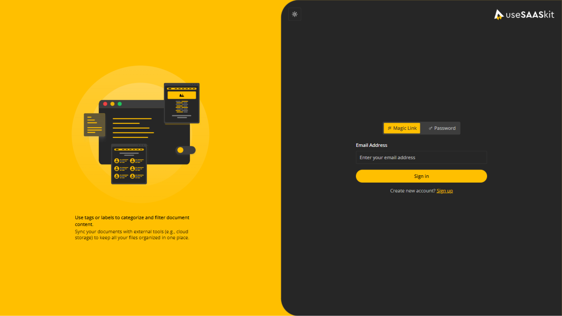 Next.js Supabase Templates | useSAASkit